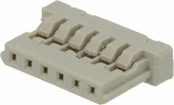 HIROSE DF14-6S-1.25C Разъем "мама" DF14 1,25мм PIN 6 без контактов, 1шт