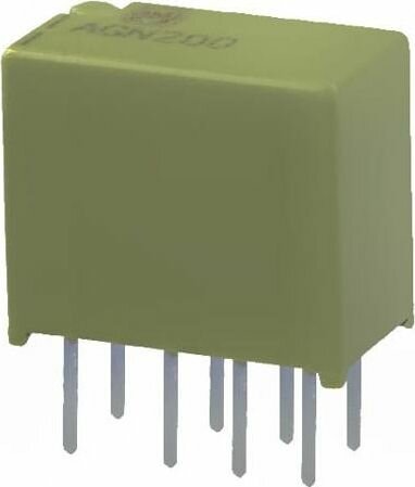 PANASONIC AGN2004H Реле: электромагнитное, DPDT, Uобмотки: 4,5ВDC, 0,3A/125ВAC, PCB, 1шт