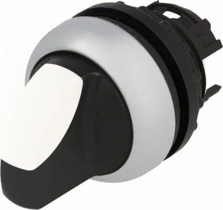 EATON M22-WRK Переключатель: поворотный, Фикс. пол: 2, 22мм, черно-белый, IP66, 1шт