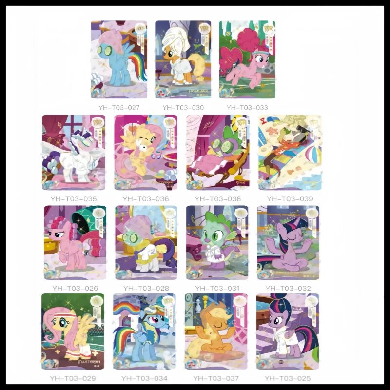 Коллекционная карта Kayou My Little Pony Huiyue, набор из 3 карт: «Вечная дружба», «Сияющие самоцветы», редкие SC, SGR, LSR, одиночные карты, набор карт с принцессами
