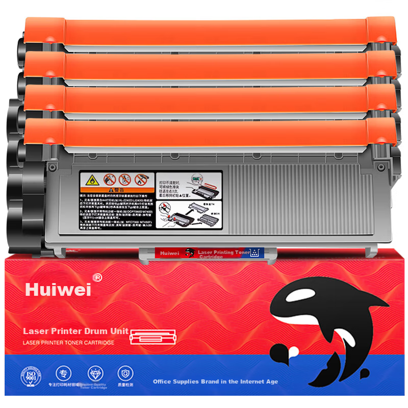 Картридж Huiwei DCP-7080D для принтеров Brother 6000 страниц, высокая емкость, комплект 4 шт. черный Цвет：Картридж