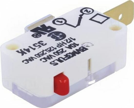 Микропереключатель SAIA BVM3F-ULS Микропереключатель SNAP ACTION без рычага SPST-NC 10A/250ВAC 1шт