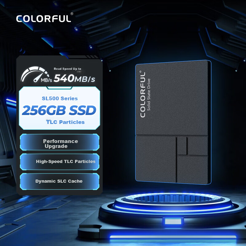 Цветной SL500 Сериес 256 ГБ SATA 3.0 SSD TLC NAND Твердотельный накопитель Версия：256 ГБЦвет：Серия SL (частицы TLC) -