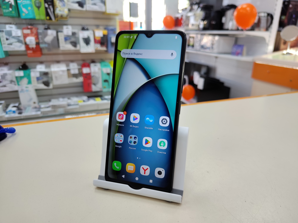 Смартфон Xiaomi Redmi A3X 4G 3/64GB midhight black (черный) EAC Уценка Б/У
