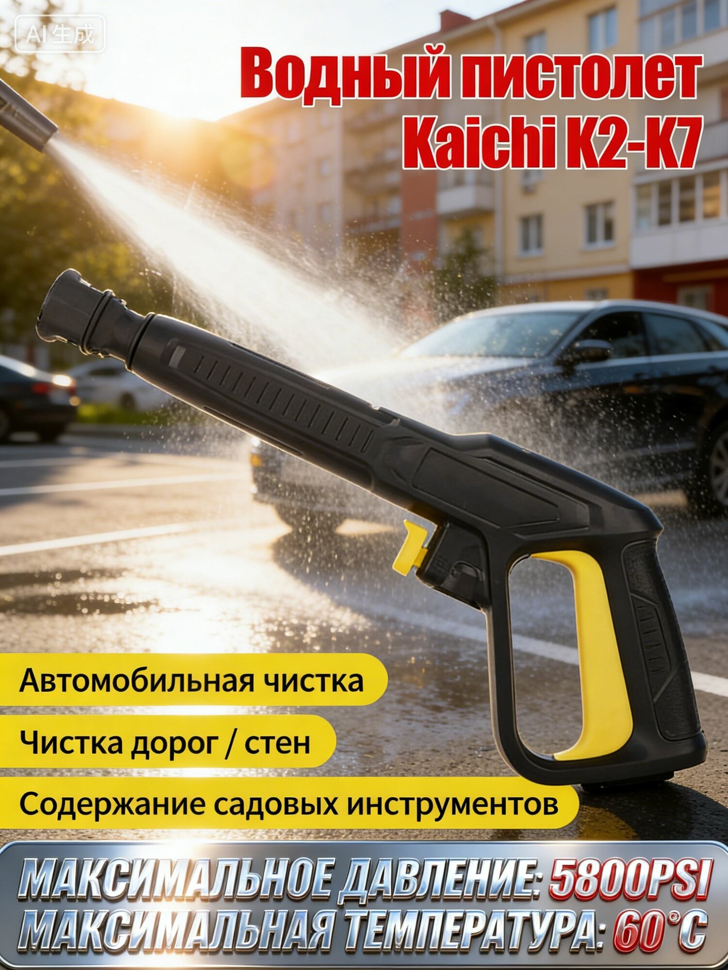 Пистолет для мойки высокого давления, Подходит для Karcher серии K2, K3, K4, K5, K6, K7