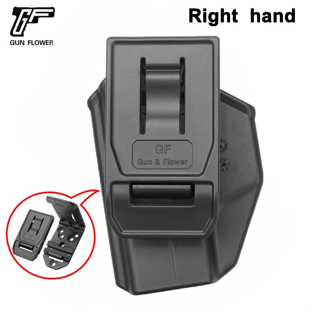 Тактическая кобура Gun&Flower OWB полимерная Черный, Right Hand-Belt