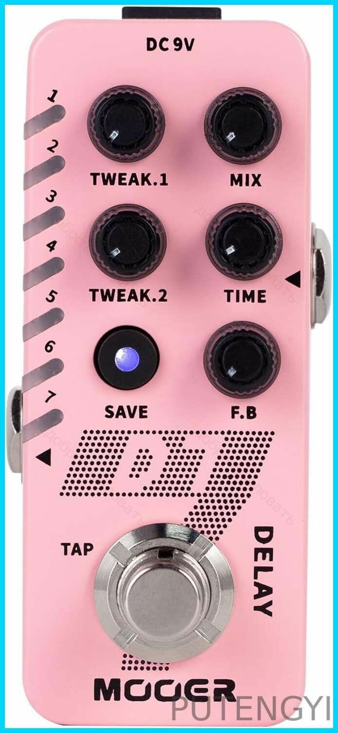 MOOER D7 Delay-Электрическая гитара с цифровой задержкой одиночный эффект DELAY деревянная гитара с задержкой
