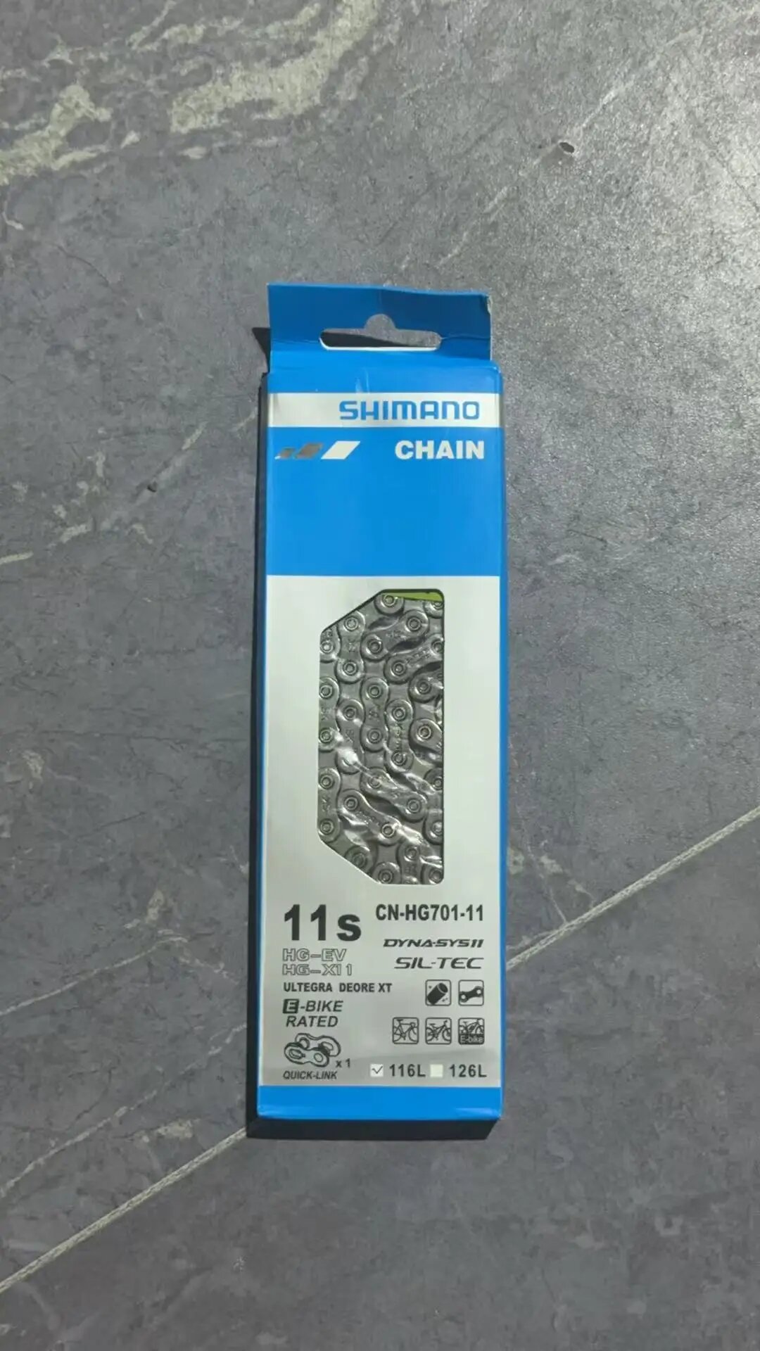 Цепь Shimano 8/9/10/11/12 скоростей HG701-11Speed(116L)