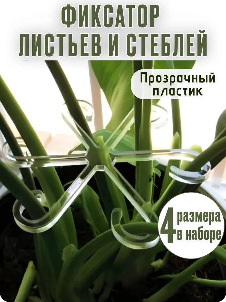 Опора для комнатных растений 4 штуки прозрачная