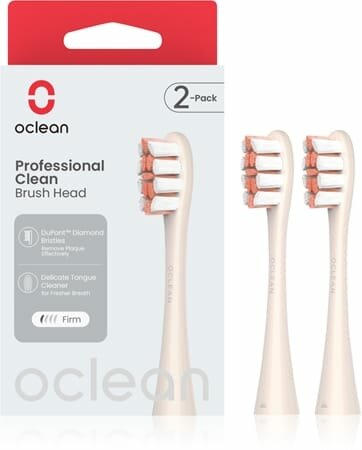 Насадка для электрической зубной щетки Oclean Professional Clean P1C8, золотой, 2 шт.