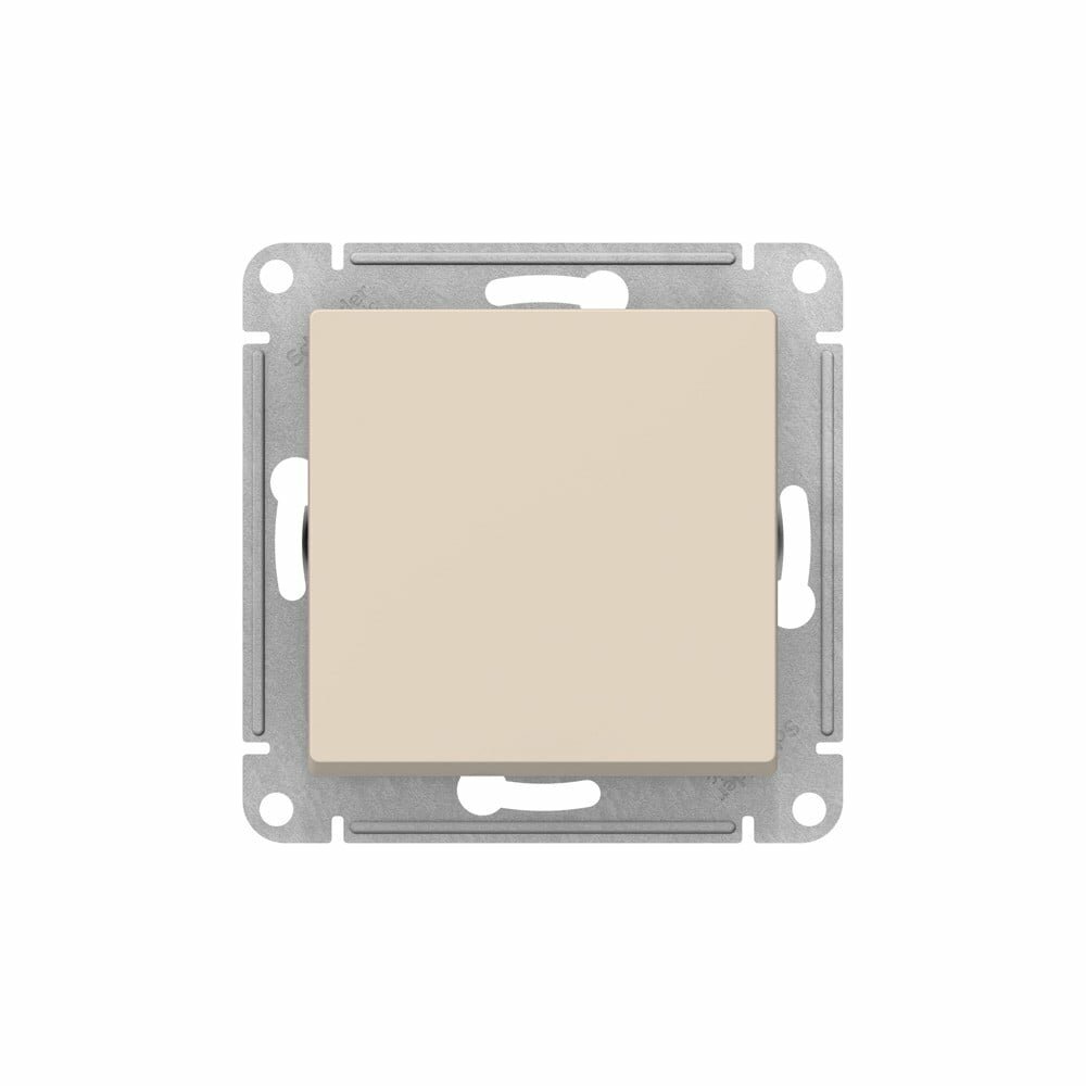 1-клавишный переключатель Systeme Electric GLOSSA, сх.6, 10АХ, мех, быстрозажимные клеммы, бежевый GSL000261S