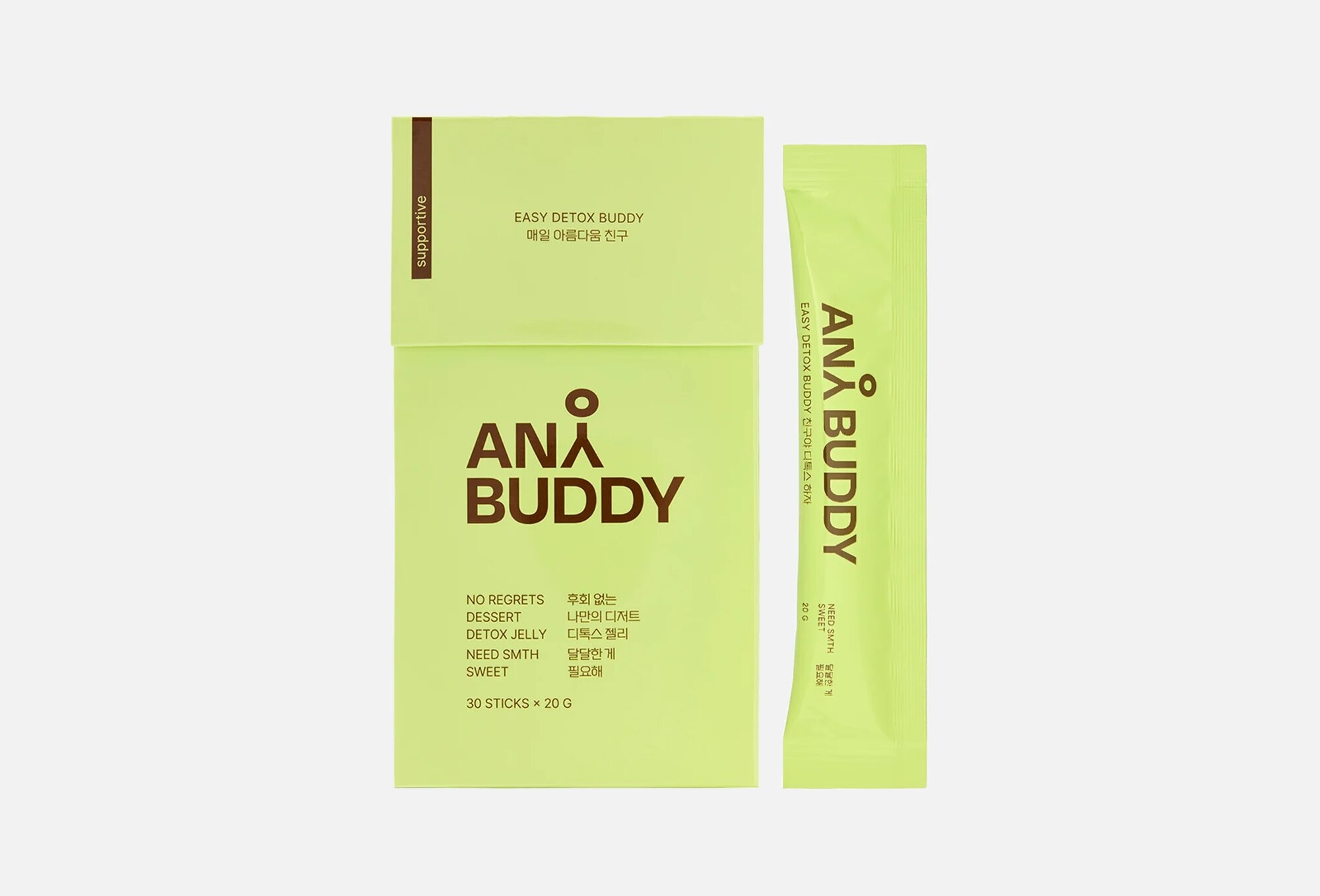 ANY BUDDY полезное желе для замены сладкого в стиках БАД для детокса 30 шт