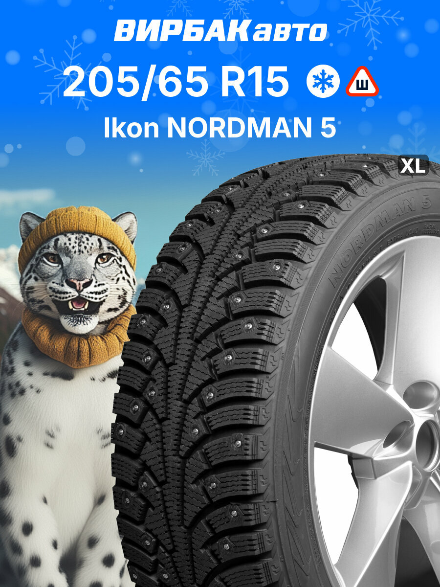 Зимние шины Ikon Nordman 5 205/65 R15 99T XL, зимняя автомобильная резина
