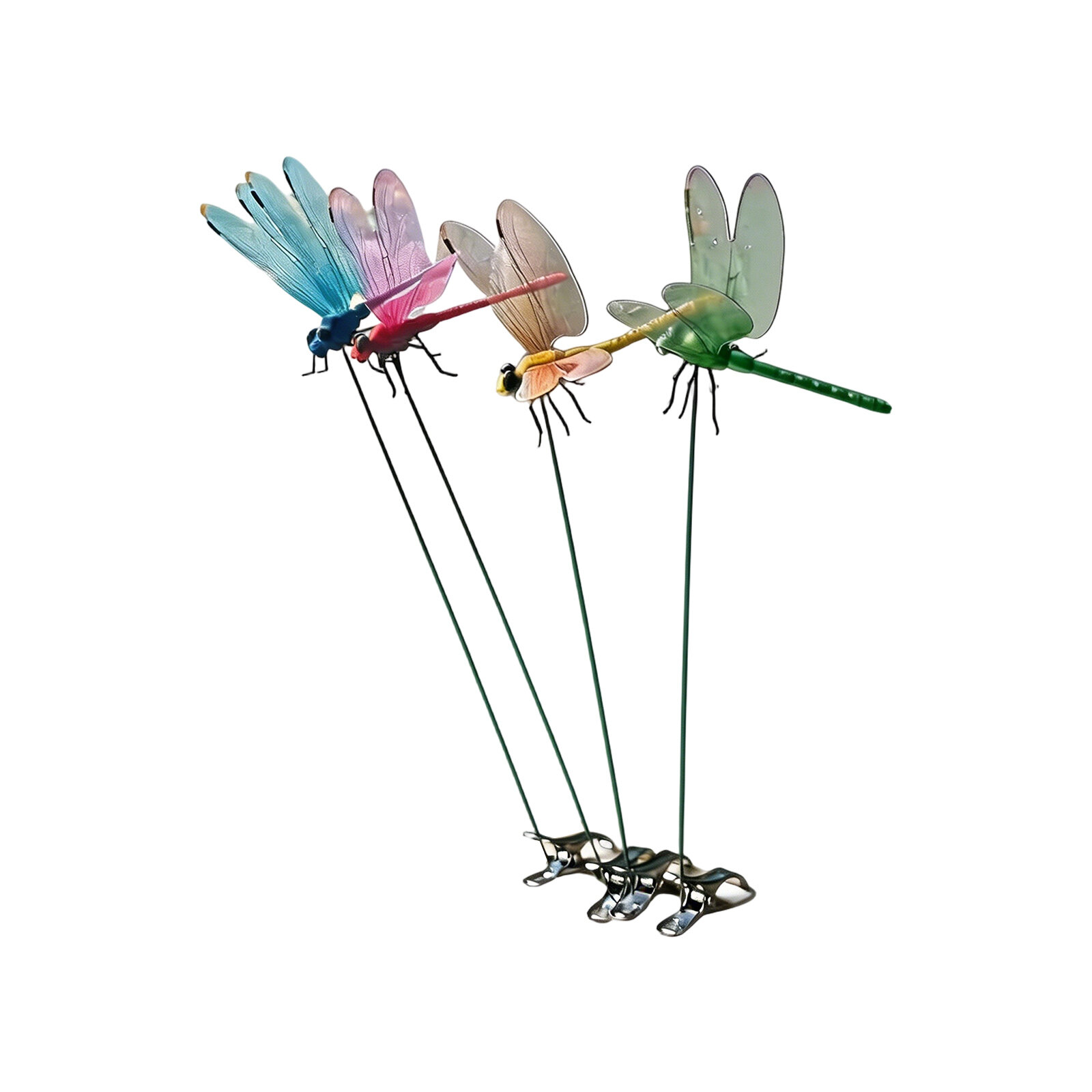 4 шт. 3D клипсы от птиц из смолы для забора, балкона, сада