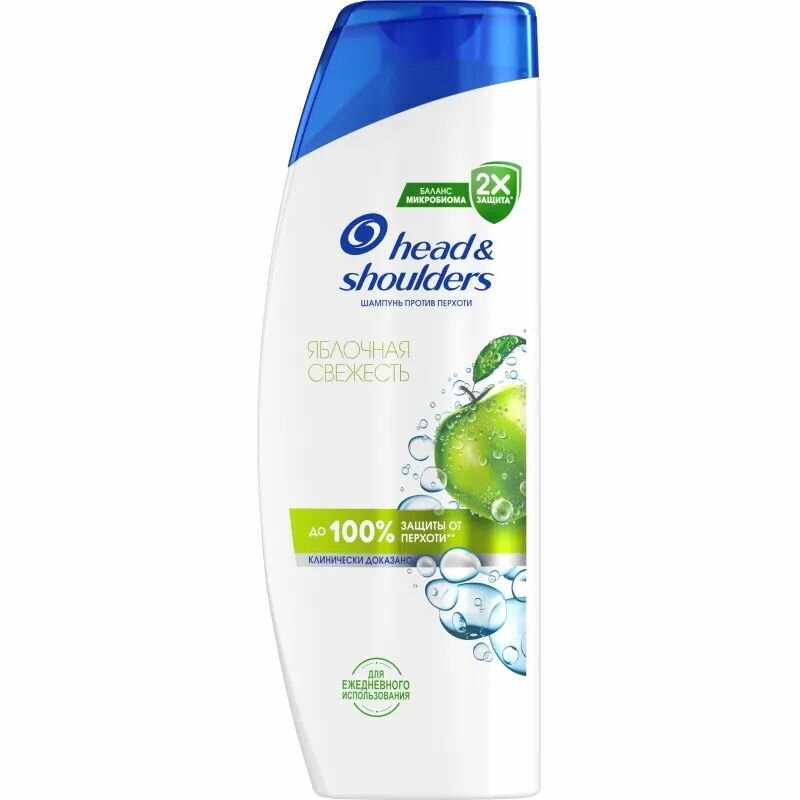 Head & Shoulders Шампунь для волос, яблочная свежесть, 360 мл
