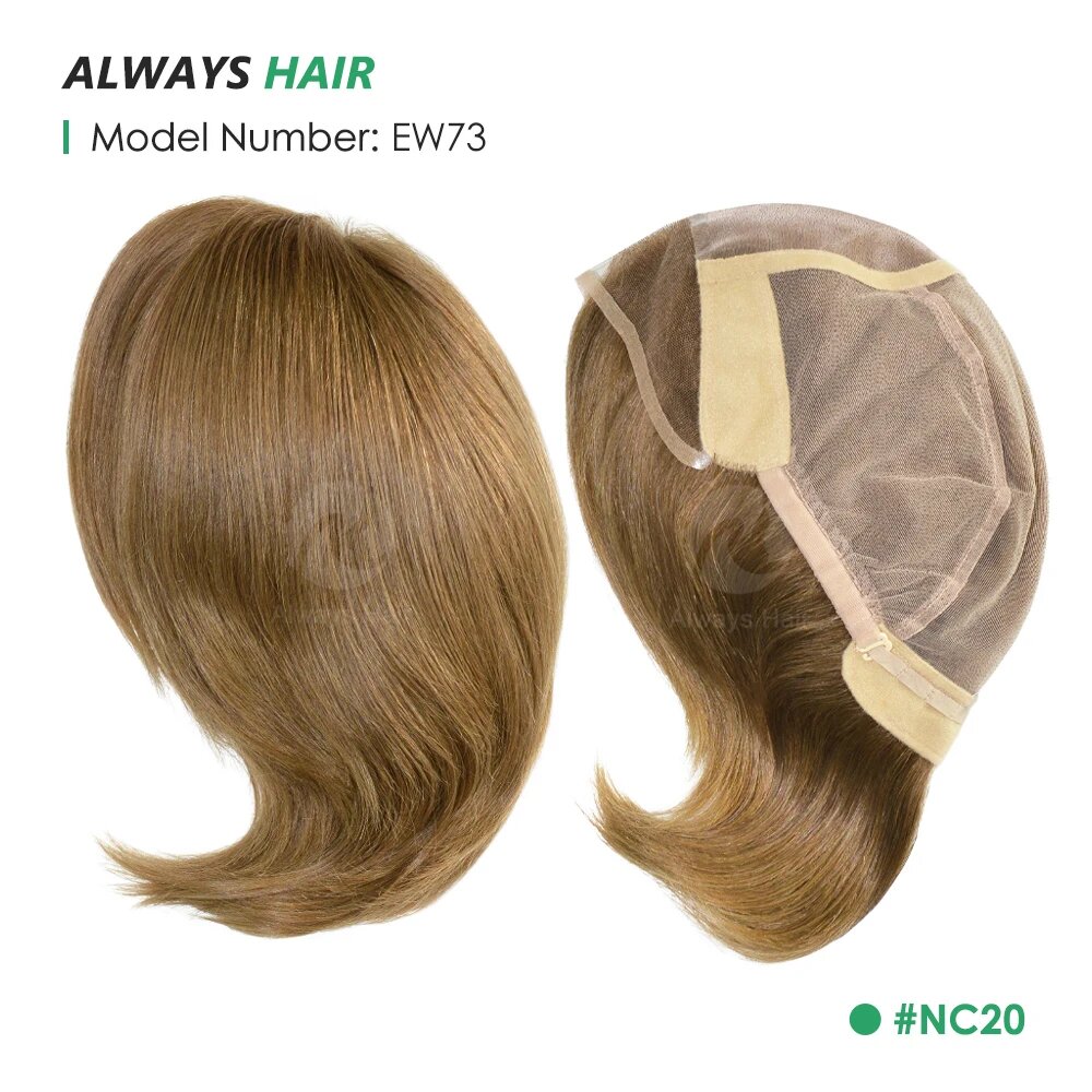 Женские парики Always Hair, европейские прямые волосы, 6 дюймов, французское кружево NC20