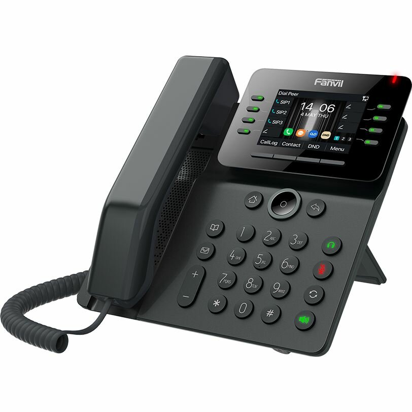 IP-телефон Fanvil V63 чёрный для офисной телефонии
