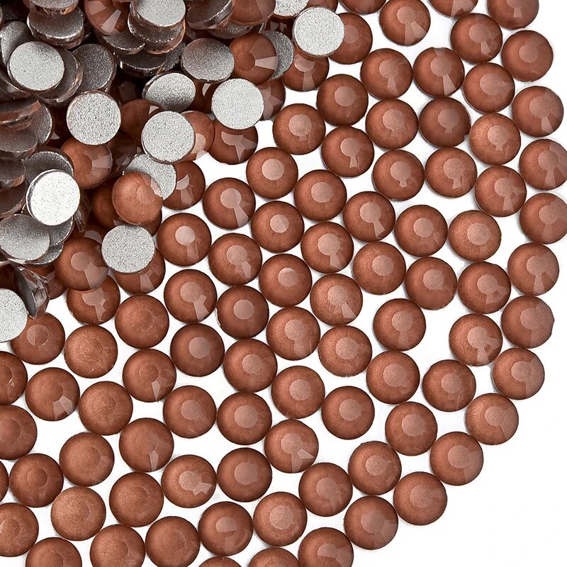 Bobohoo стразы мокко SS3-SS30 стеклянные 1440+288 шт Коричневый, SS3-1440PCS, Mousse Mocha