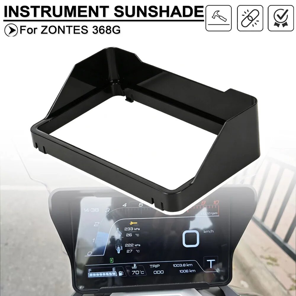 Солнцезащитный козырек для мотоцикла ZONTES 368G G368 G 368 G 2024 2025: Защита экрана приборной панели от солнца