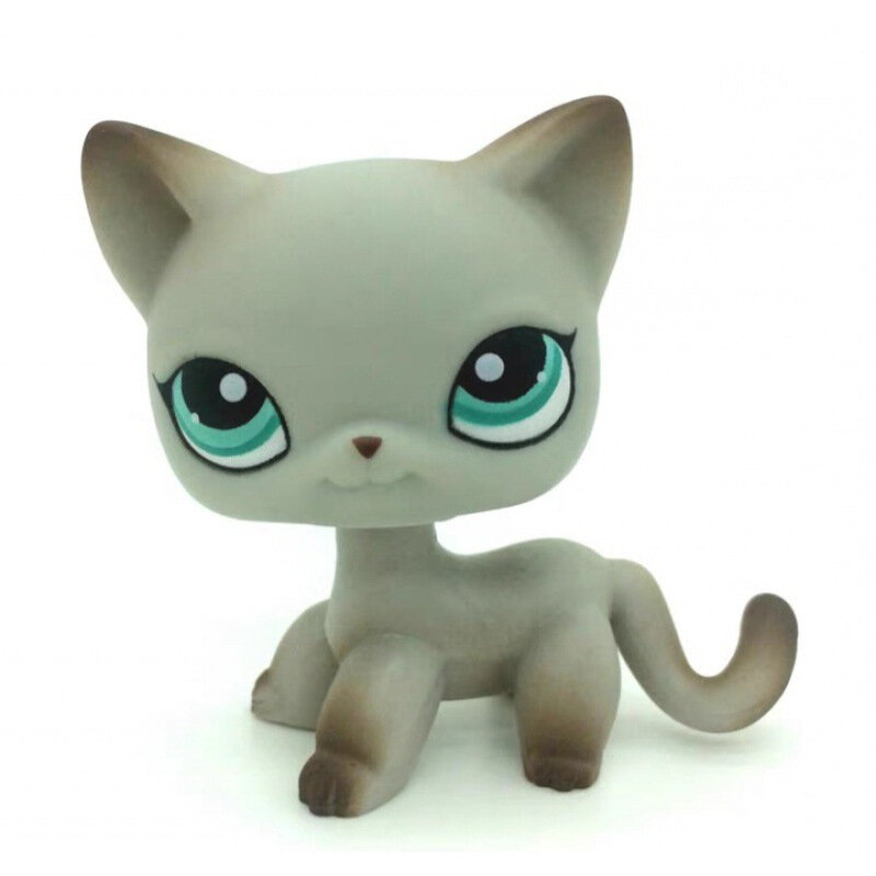 Совершенно новая редкая игрушка LPS для зоомагазина, короткошерстная кошка, милый полосатый кот, классическая игрушка LPS для детей в подарок