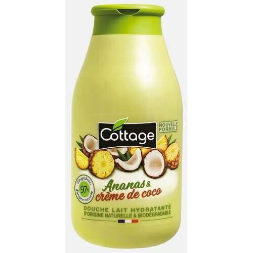 Молочко для душа COTTAGE "Pineapple & Coconut Cream", увлажняющее, 250 мл
