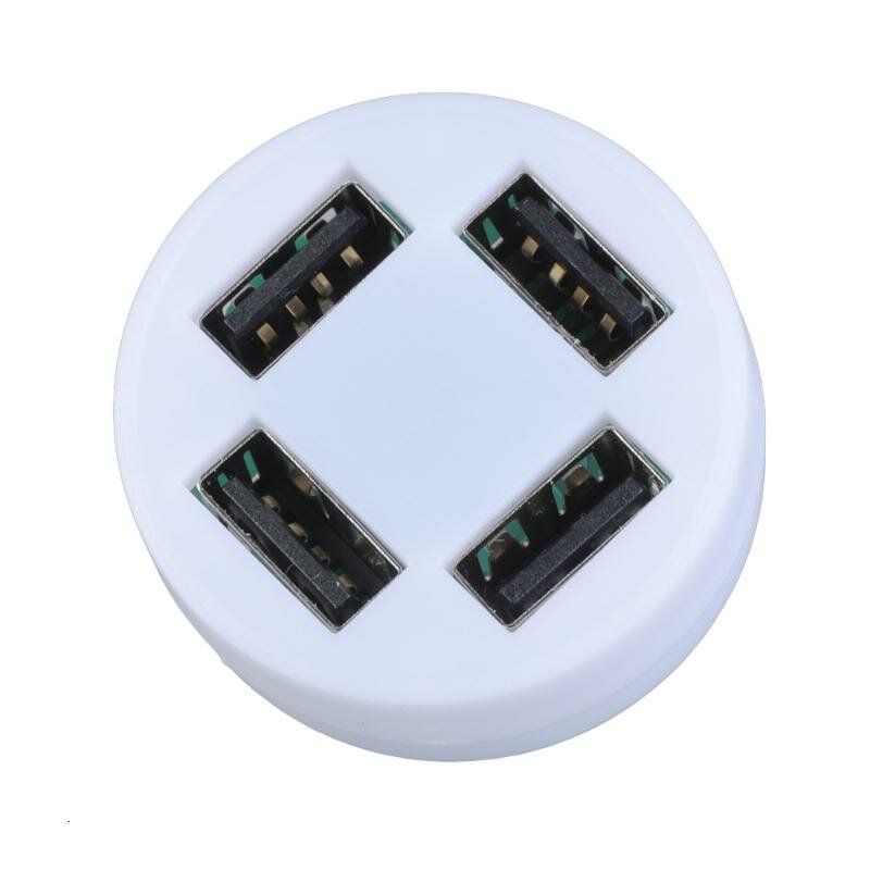 USB-хаб 1×4 с LED-индикатором для авто