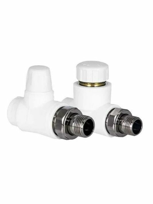 Комплект TEBO C-TB №6 3/4 (термостатический прямой с колпачком 25x3/4, клапан запорный прямой 25x3/4)