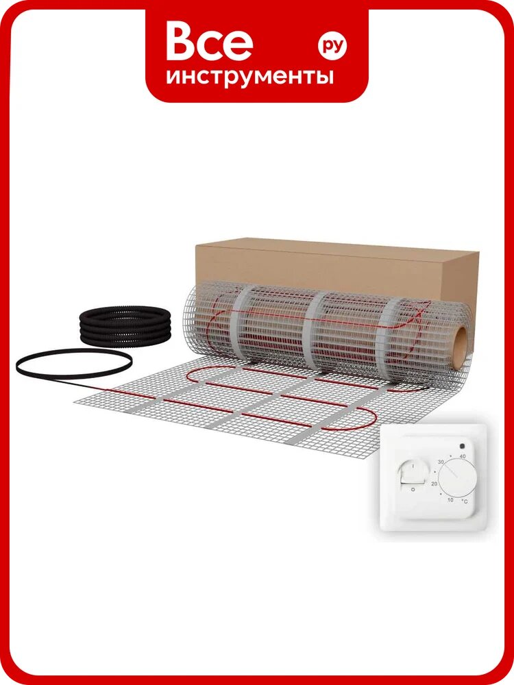 Комплект Теплый пол Мат СТН КМ Light - 375-2,5 - М20W - Белые ККМL37525М20W