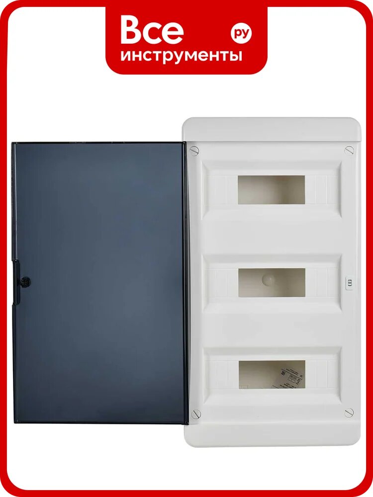 Корпус пластиковый IEK TEKFOR ЩРВ-П-36 IP41 черн. прозр. дверь / BVK 40-36-1 TF5-KP12-V-36-41-K01-K03