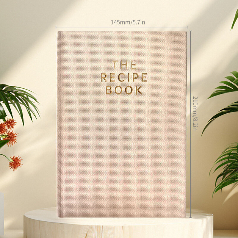 Настройка под заказ прочная бежевая кулинарная записная книжка для кухни - одна книга