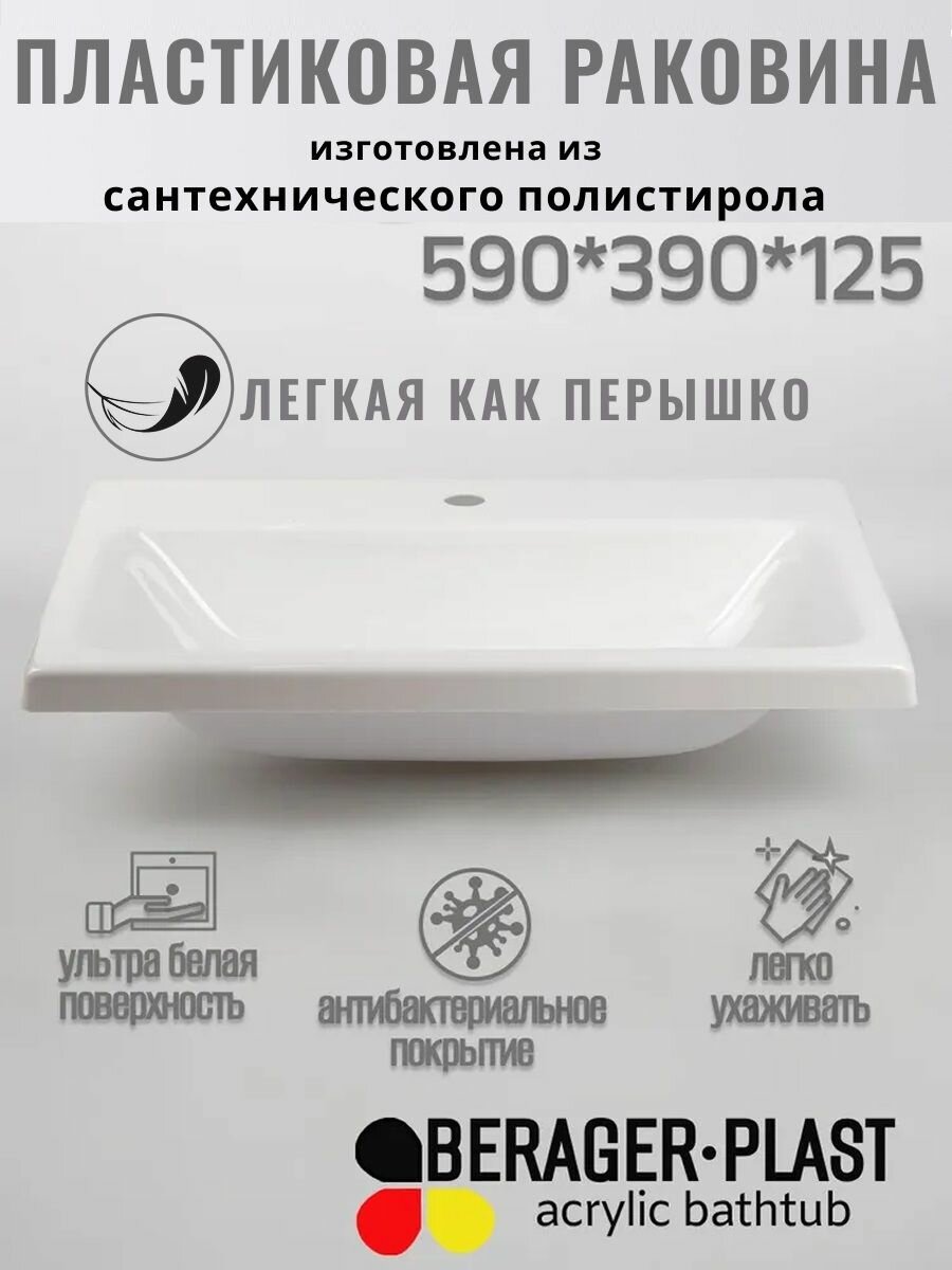 Раковина в ванную 600х400