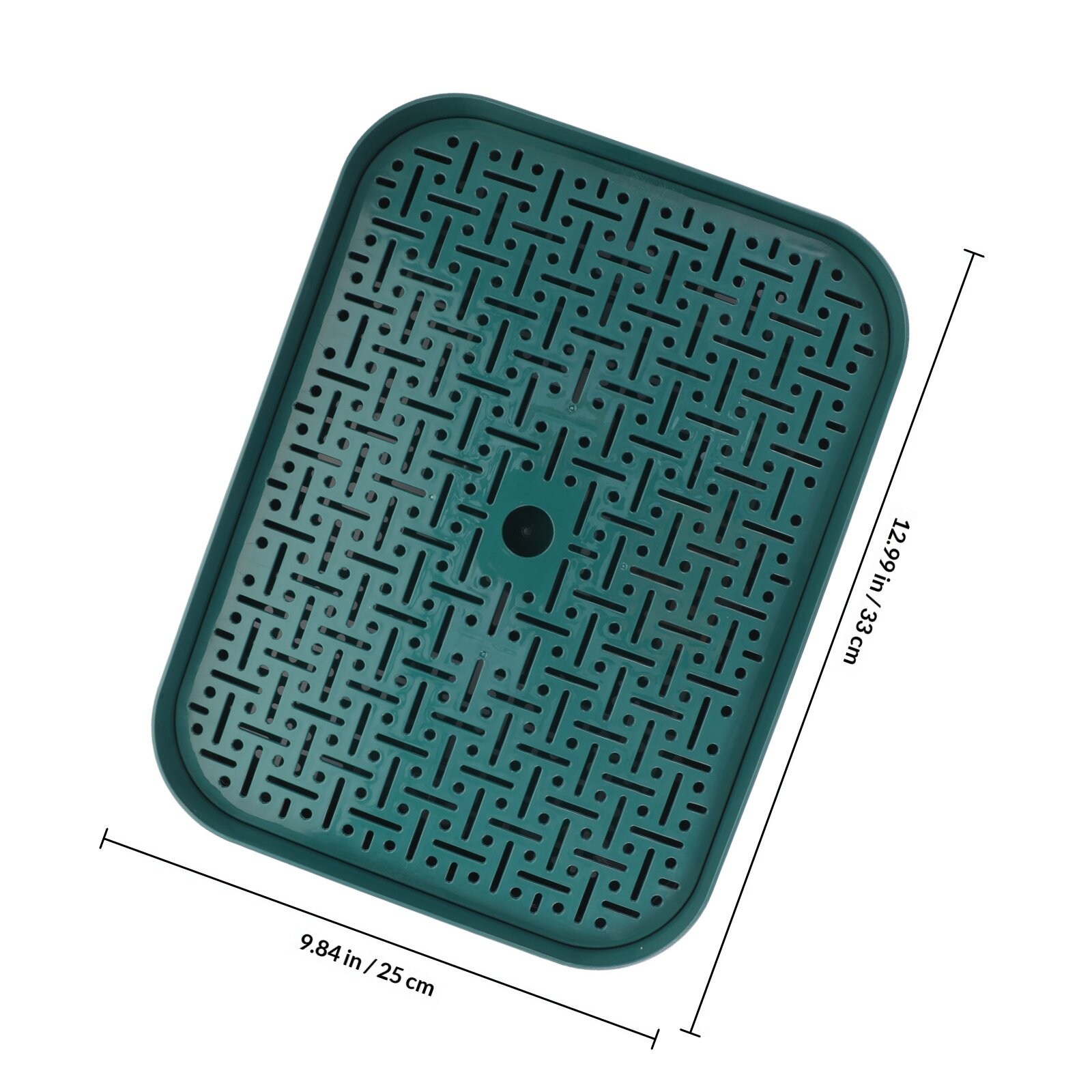 Поднос Для Чая С ДRAINING Plate 34X26Cm Из Премиального Материала Зеленый Цвет