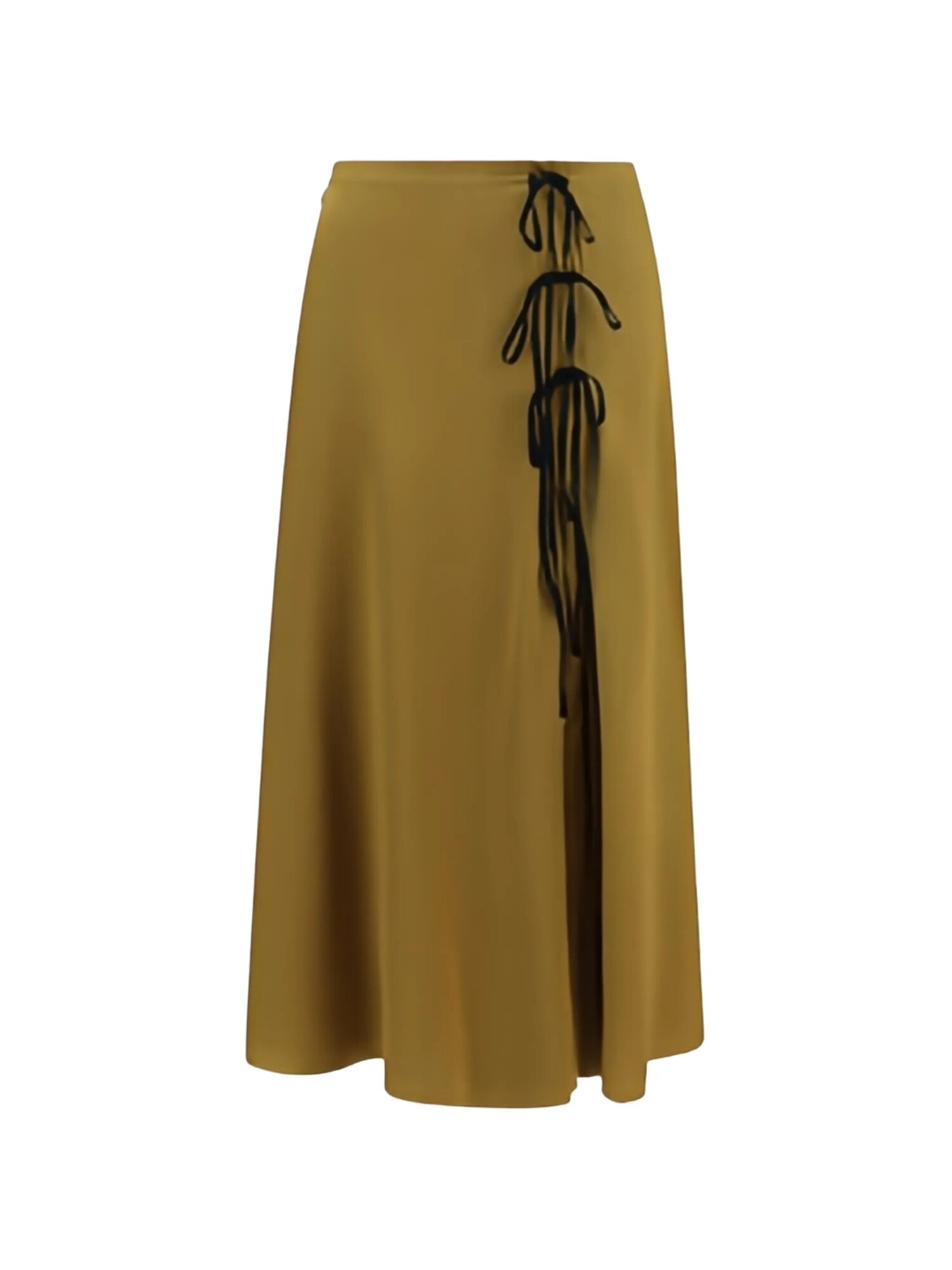 Юбка GANNI Satin midi skirt