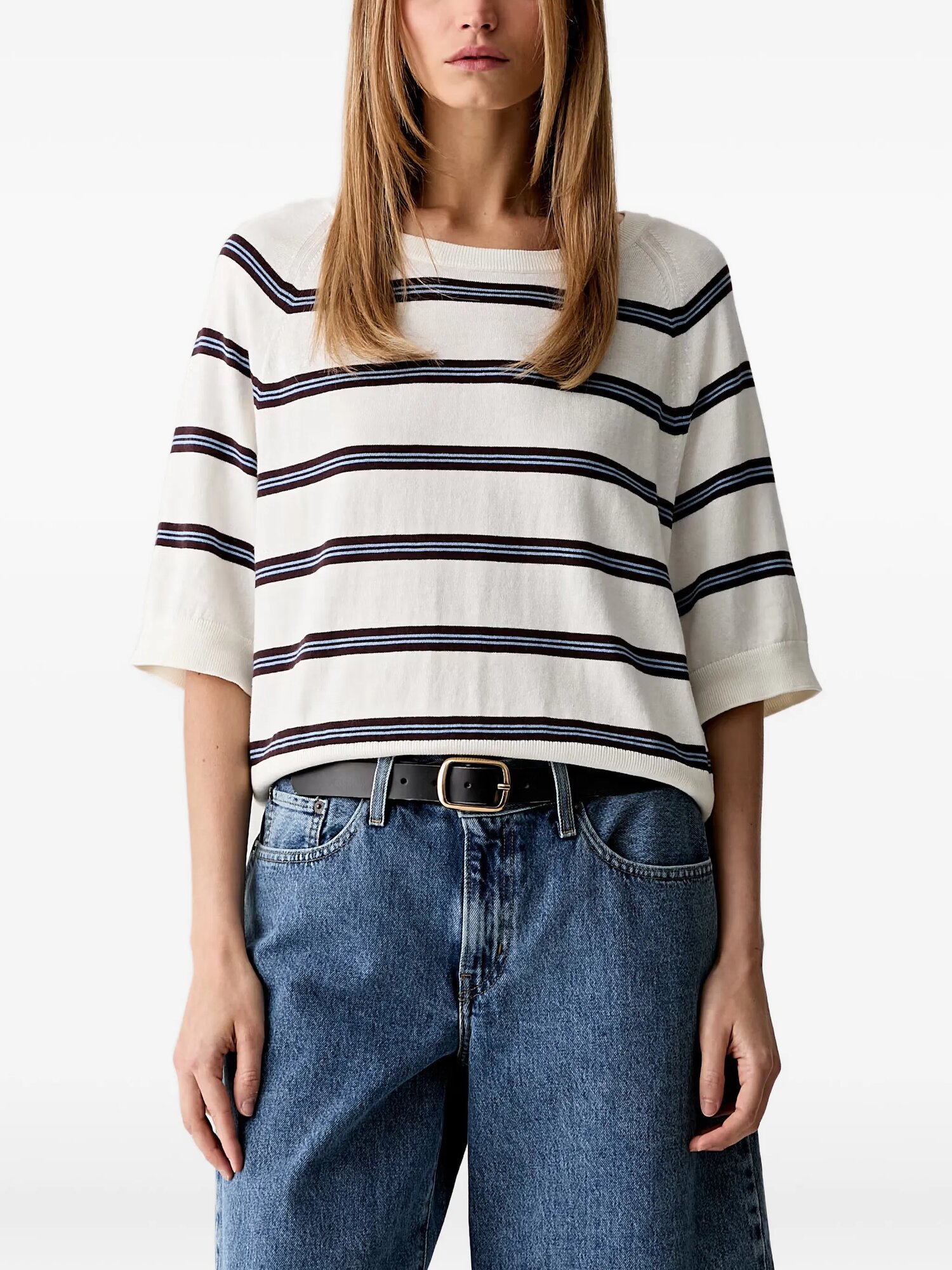 Топ Striped short-sleeve top