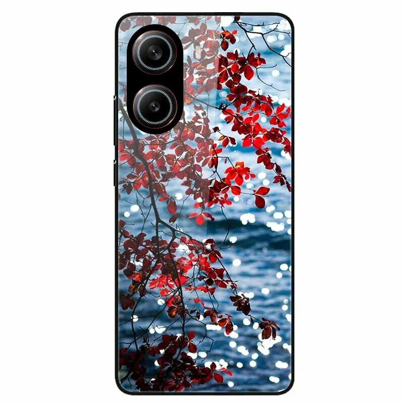 Для Xiaomi Poco X7 Pro Чехол Силиконовый бампер Чехлы для телефонов из закаленного стекла для 40
