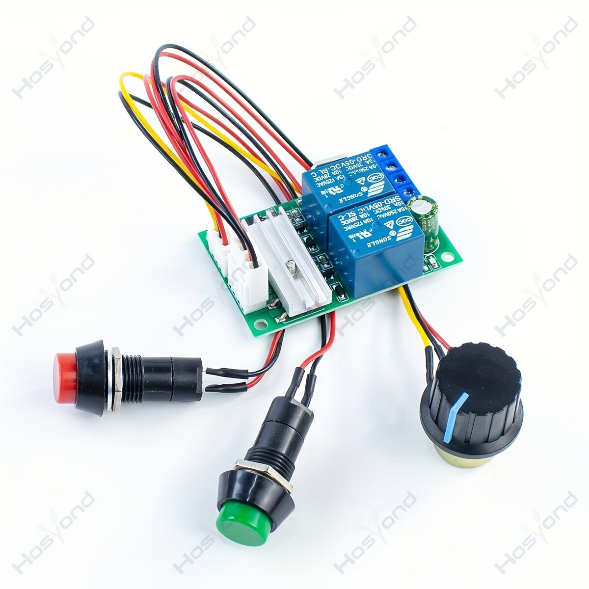 Регулятор скорости двигателя постоянного тока DC 6V 12V 24V PWM с переключателем вперед/назад