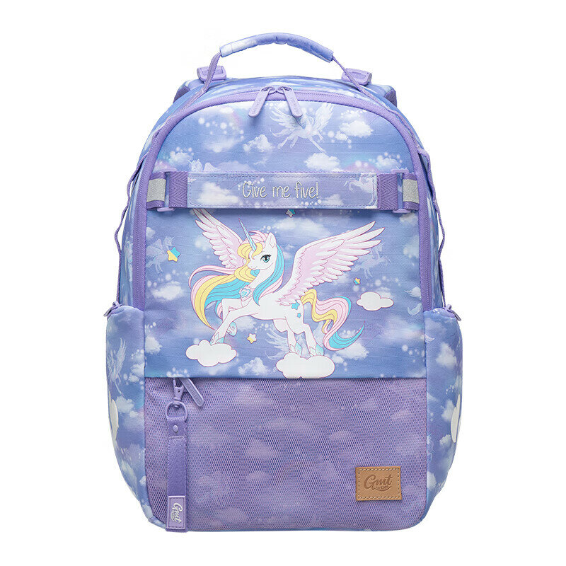 Gmt for Kids Elementary School Backpack Children's Schoolbag Spine Protection Lightweight Double Shoulder Bag 1st-4th Grade Girls Dream Foldable Bottom Board Trend