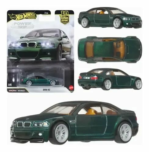 Игрушечный транспорт Hot Wheels PREMIUM CAR CULTURE - Power Trip 1/5 BMW M3, 1:64 - JKF30