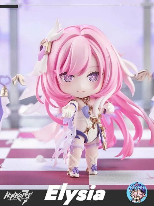 Официал Elysia 10cm фигурка / Honkai3rd, фигурка Jiaoqiu Цзяоцю, подвижная аниме кукла с аксессуарами