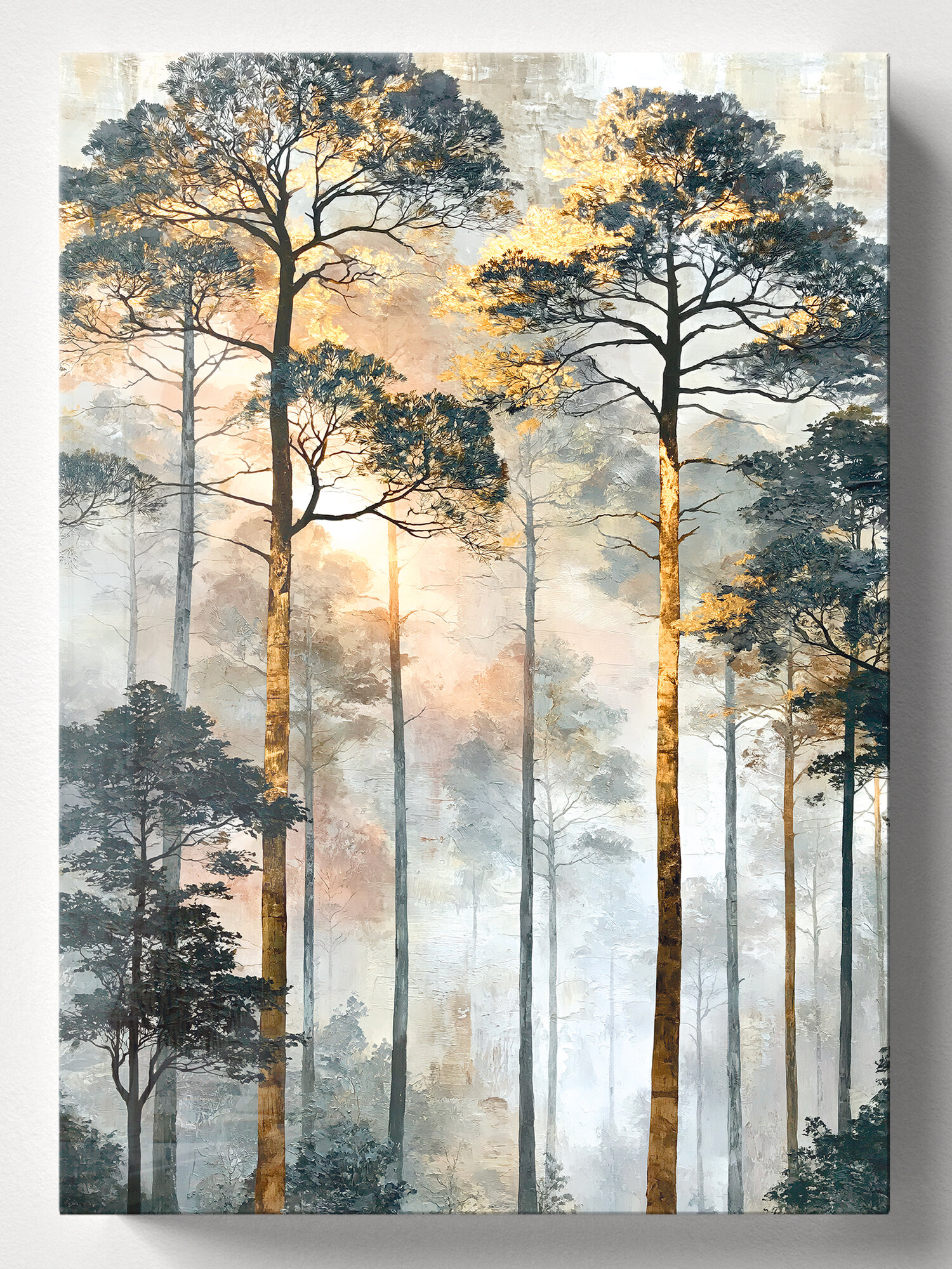 Картина Postermarket "Лесной пейзаж " на стекле, 50 x 70 см.