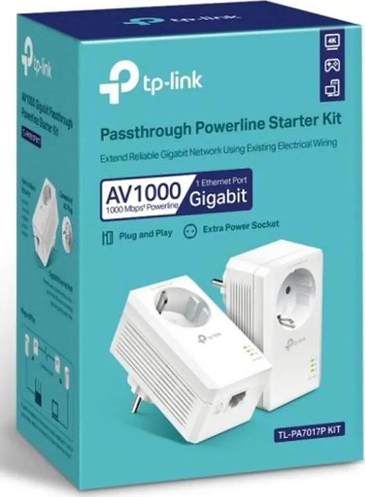 TP-Link Адаптер PowerLine NetA TL-PA7017P KIT — фото 1