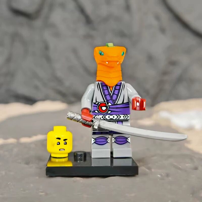 Минифигурка LEGO Землетрясение Мастер Флик с пятью вариантами стиля для коллекции построек в подарок