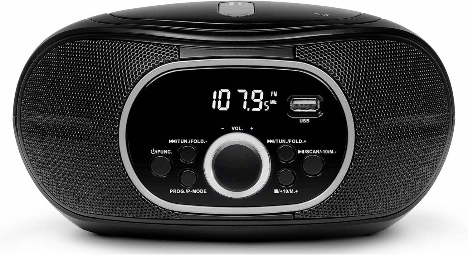 Магнитола Medion Boombox Life E65711 (MD47111) (CD/USB/FM), 2,4 Вт, черный