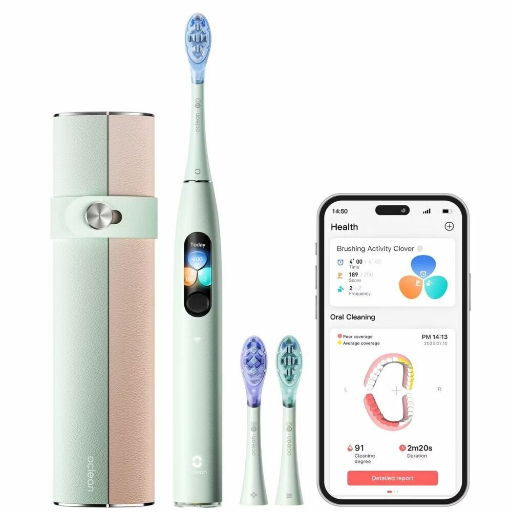 Электрическая зубная щетка Oclean X Ultra S, Green