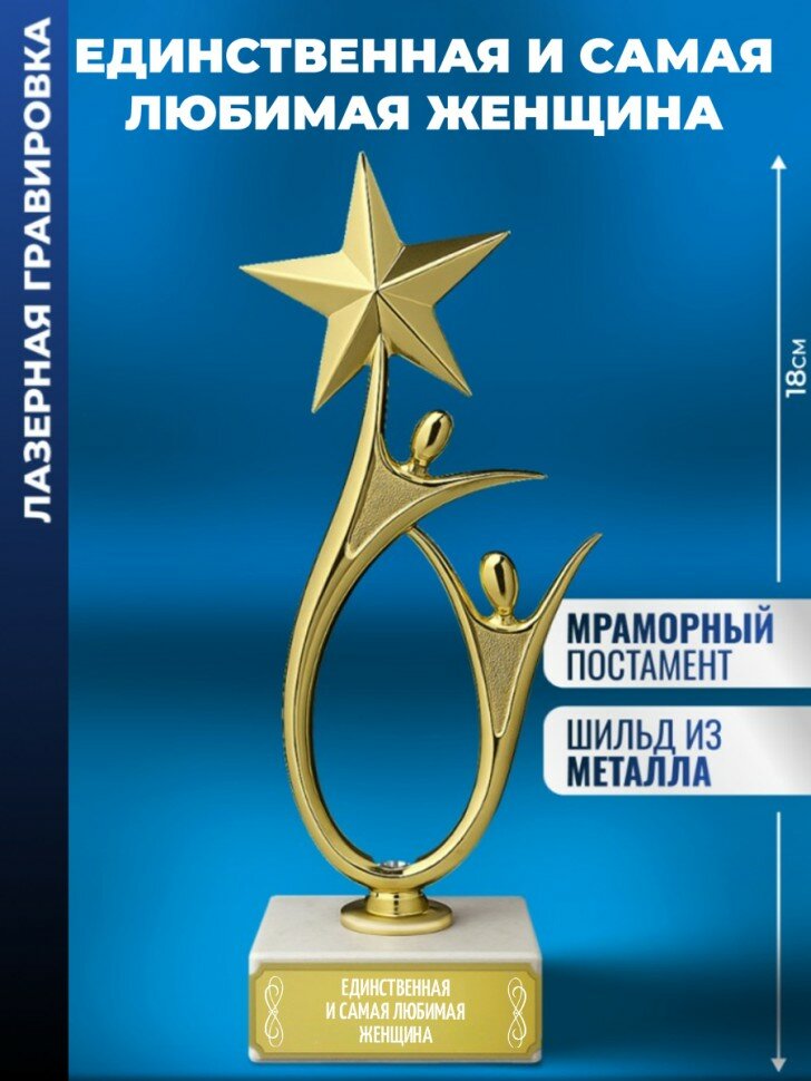 Статуэтка человечки "единственная и самая любимая женщина"