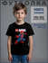 Футболка  KIDS_GAME_BLACK, размер 140, черный/красный
