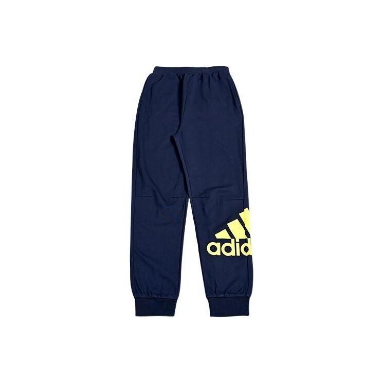 Брюки adidas, размер 164, темно-синий