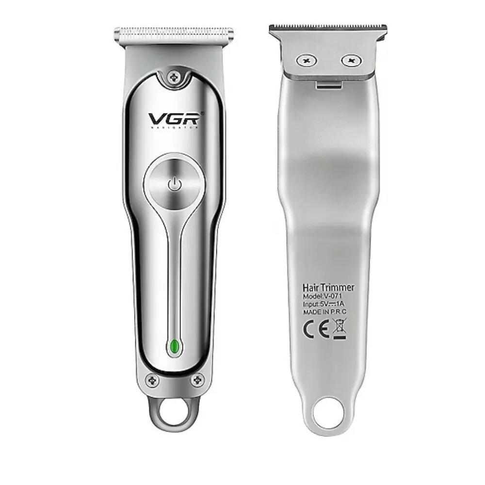 VGR Электробритва V-071 Beard Nape Shaver, серый металлик