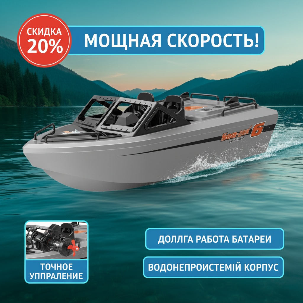 Barco a remo dobrável para lago e rio