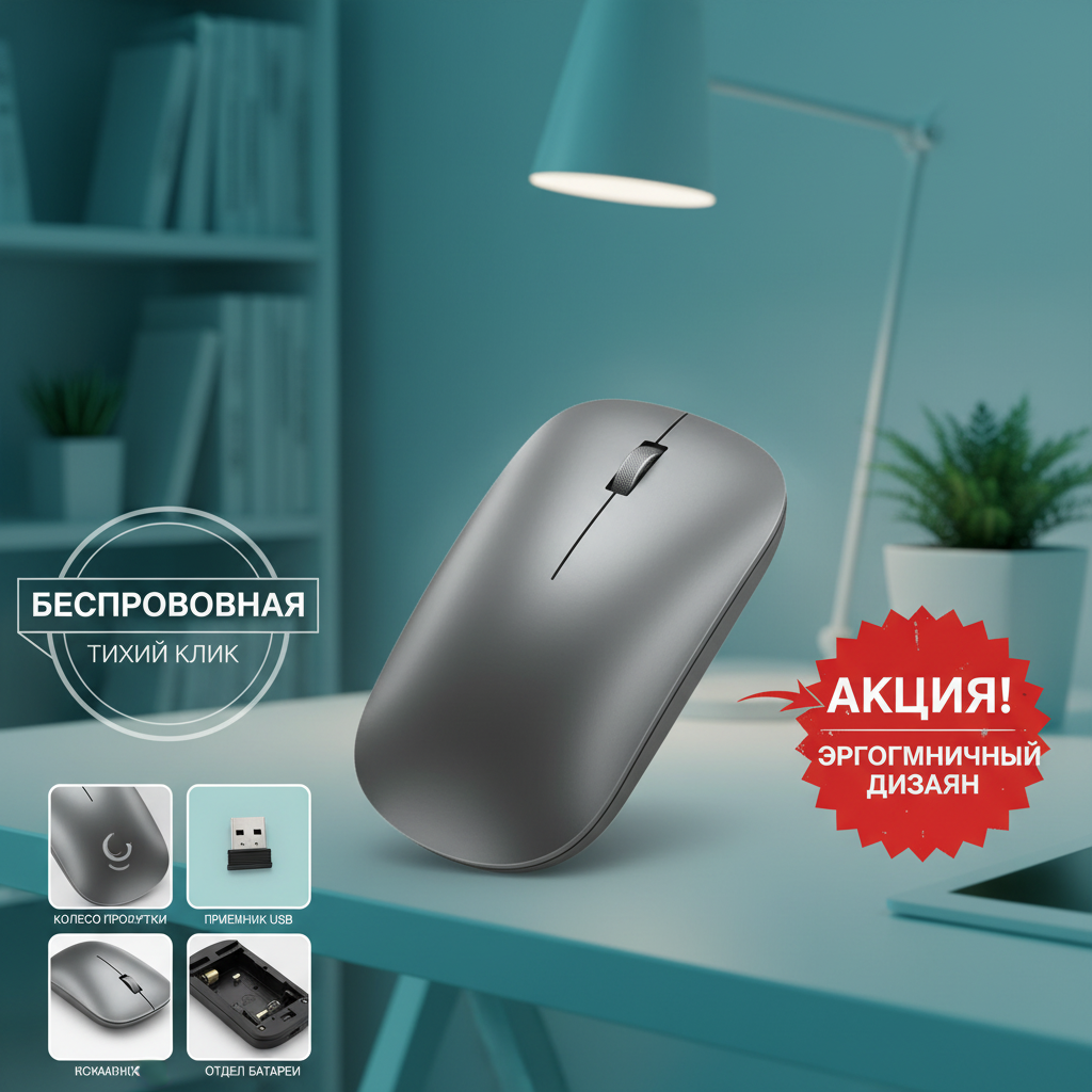 Huawei Bluetooth Mouse (2-е поколение) Youth Edition CD23SE, беспроводная мышь, мышь для настольного компьютера/ноутбука